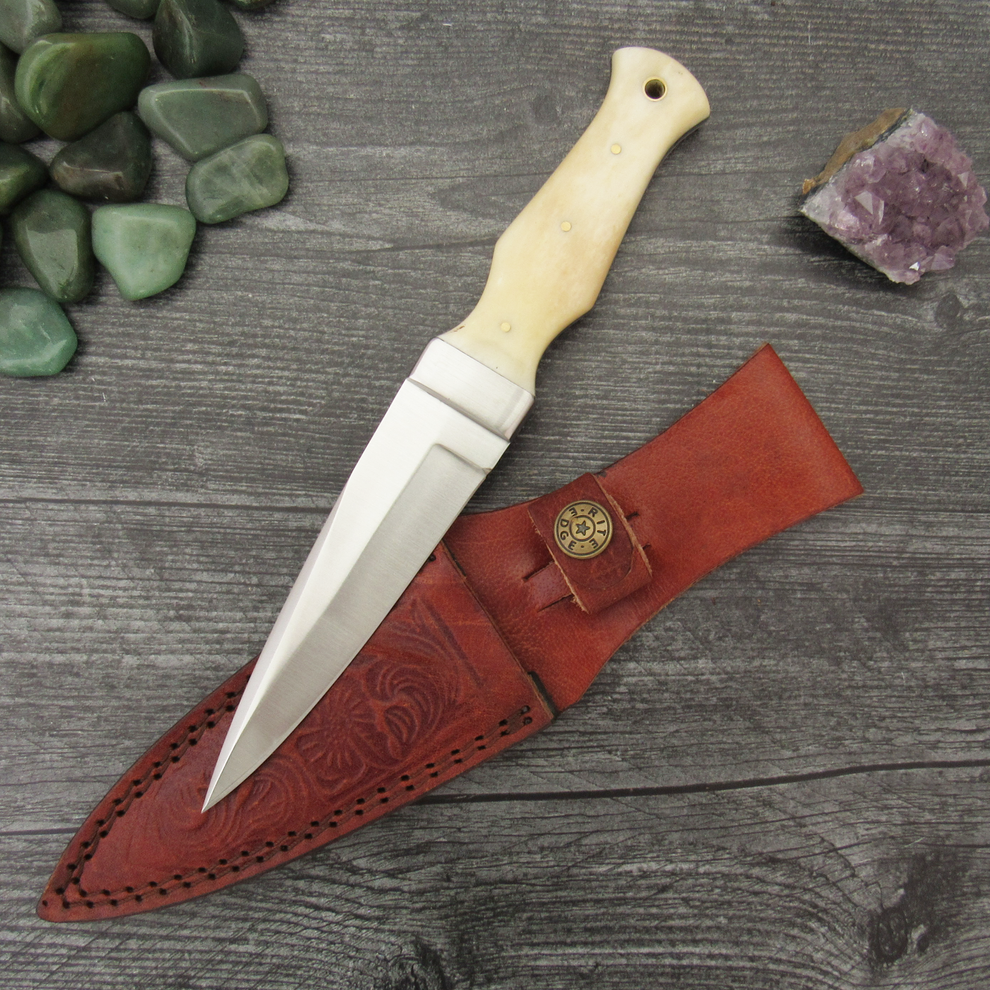 Bone Handle Single-Edge Dagger (9 Inches) – Grove and Grotto