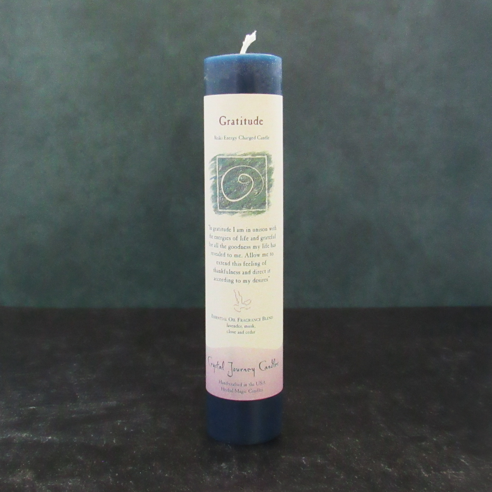 Crystal Journey Herbal Magic Candle - Gratitude – Grove and Grotto
