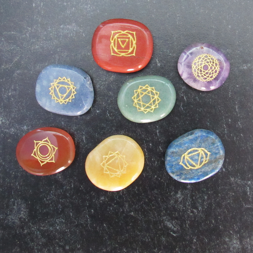 Engraved Chakra Stone Set (Boxed) – Grove and Grotto
