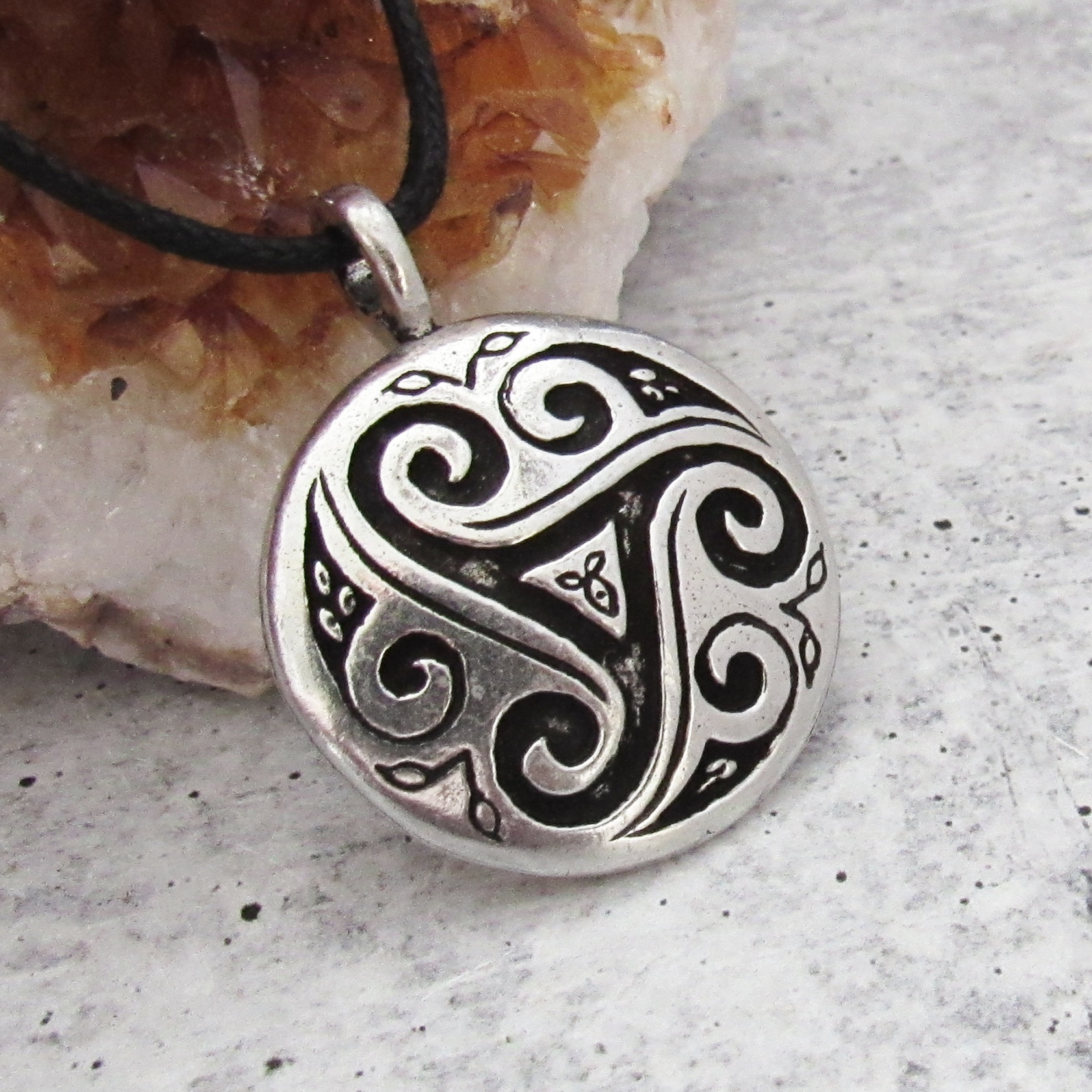 Triskele Shield Amulet – Grove and Grotto
