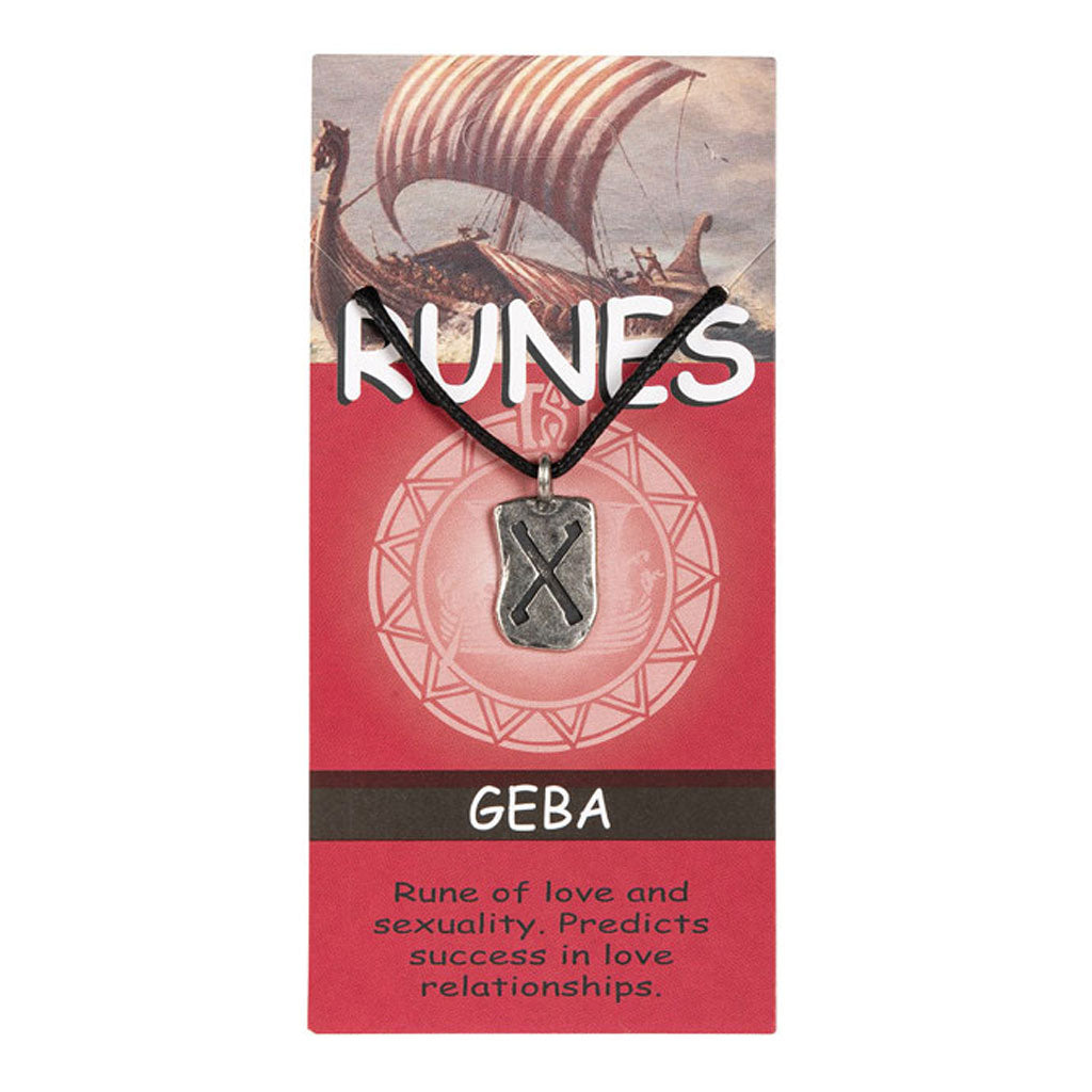 Geba (Love) Rune Pendant – Grove and Grotto