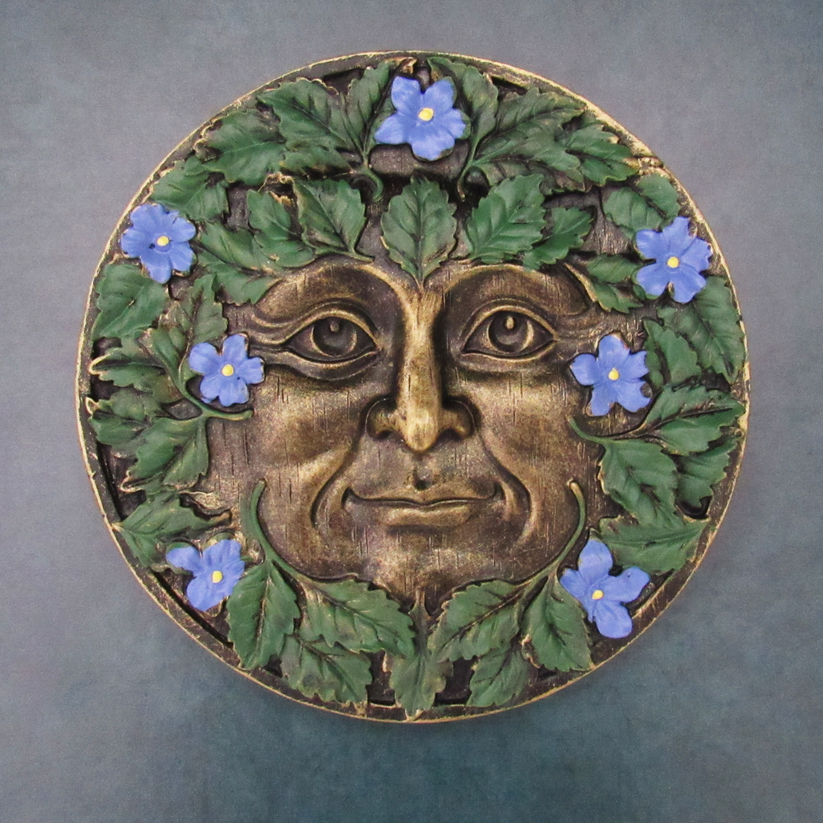 Green Man Seasonal Plaque (Spring) – Grove and Grotto