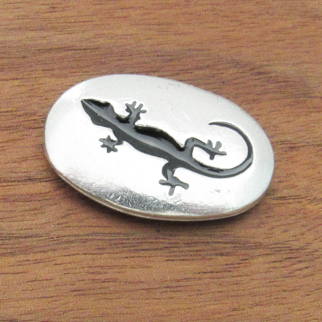 Lizard Pewter Pocket Stone – Grove and Grotto