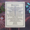 Dragonfly Prayer Parchment Poster (8.5" x 11") – Grove and Grotto