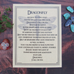Dragonfly Prayer Parchment Poster (8.5" x 11") – Grove and Grotto