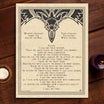 Raven Prayer Parchment Poster (8.5" x 11") – Grove and Grotto