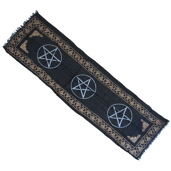 Triple Pentagram Altar Cloth (72 Inches) – Grove and Grotto