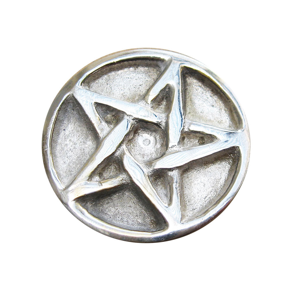Silver-Plated Pentagram Coin – Grove and Grotto