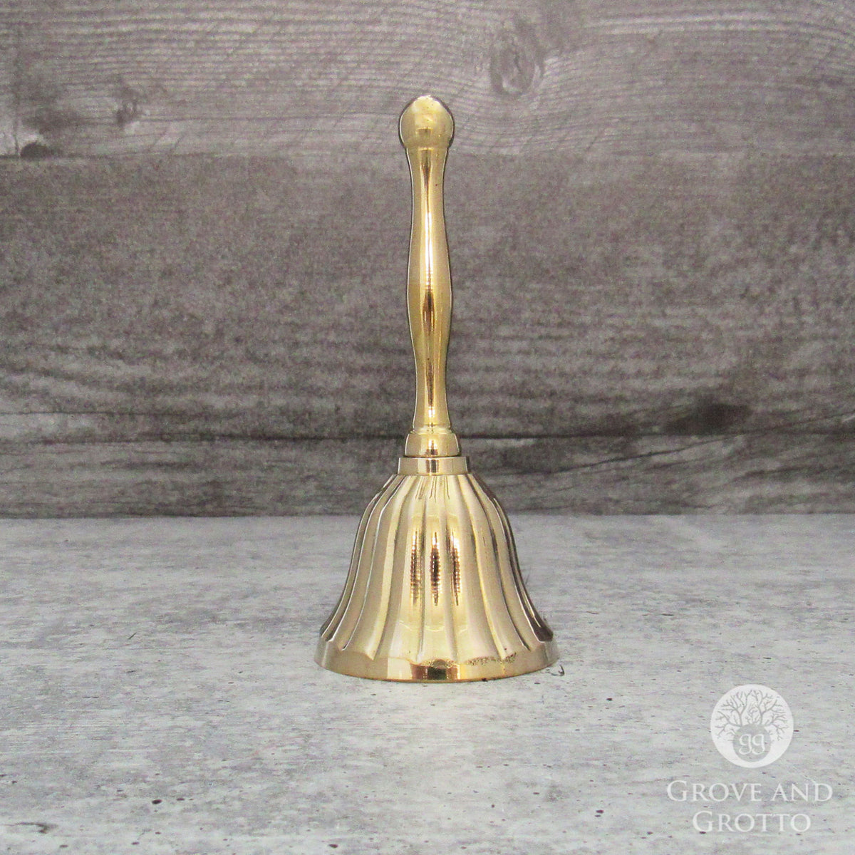 Fluted Brass Altar Bell (4 Inches) – Grove and Grotto
