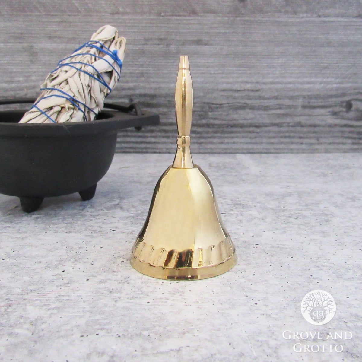 Mini Brass Altar Bell (3 Inches) – Grove and Grotto
