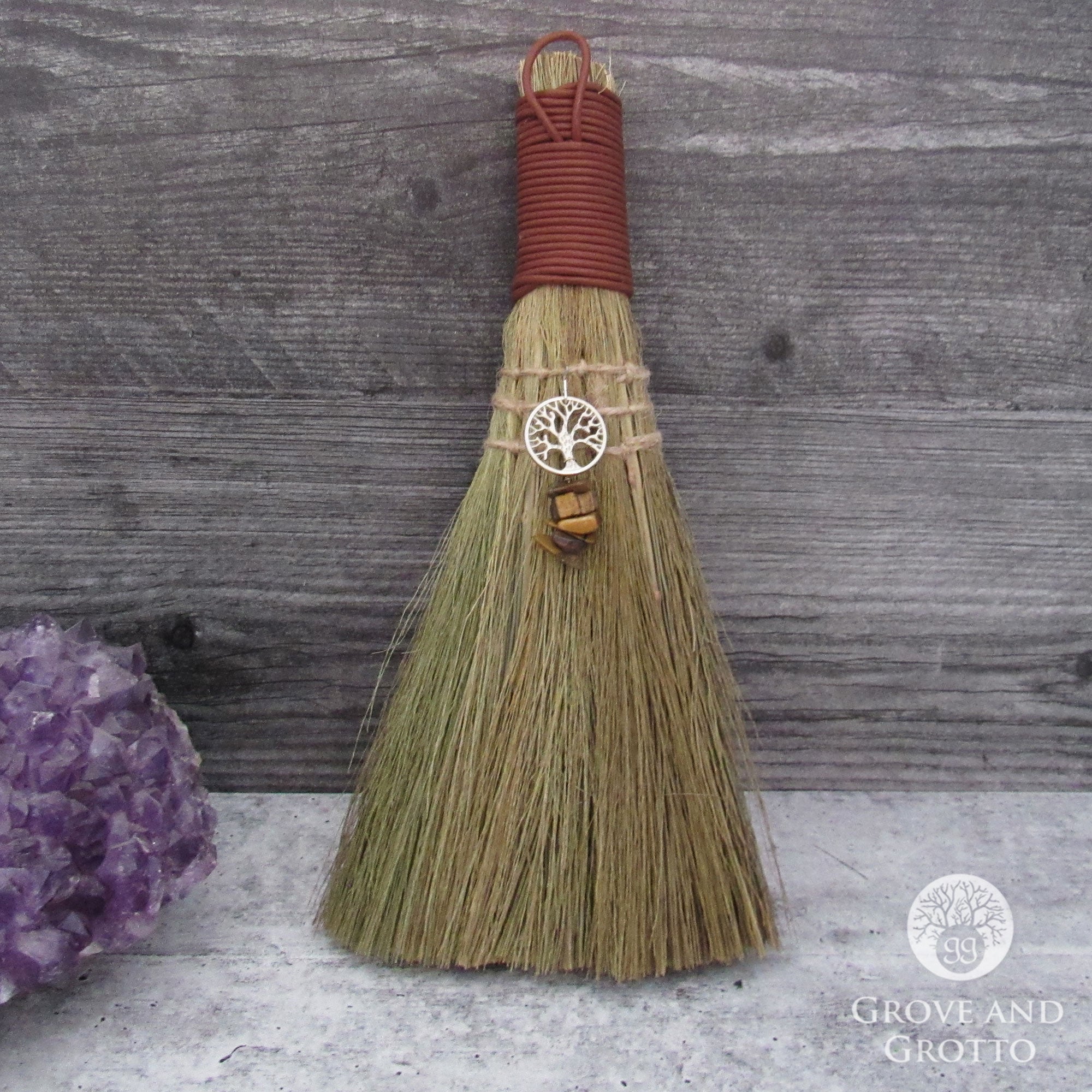 Mini Besom (Tree of Life with Tiger's Eye) – Grove and Grotto