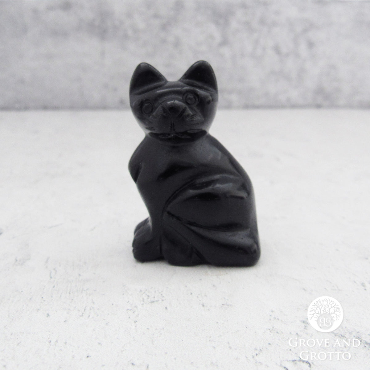 Black Onyx Cat (1.5 Inches) – Grove and Grotto