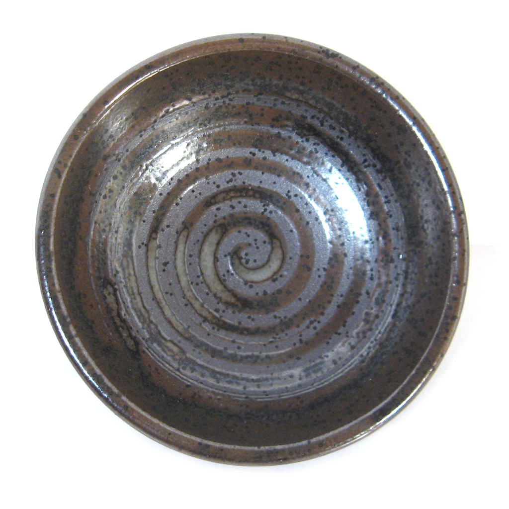 Ceramic Swirl Dish (Dark Brown) – Grove and Grotto