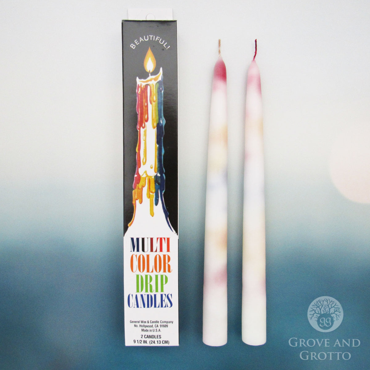 Multi-Color Drip Candles (Package of 2) – Grove and Grotto
