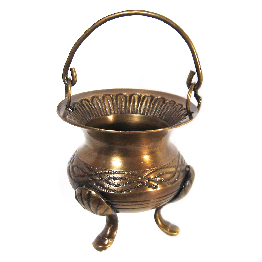 Mini Brass Celtic Cauldron – Grove and Grotto