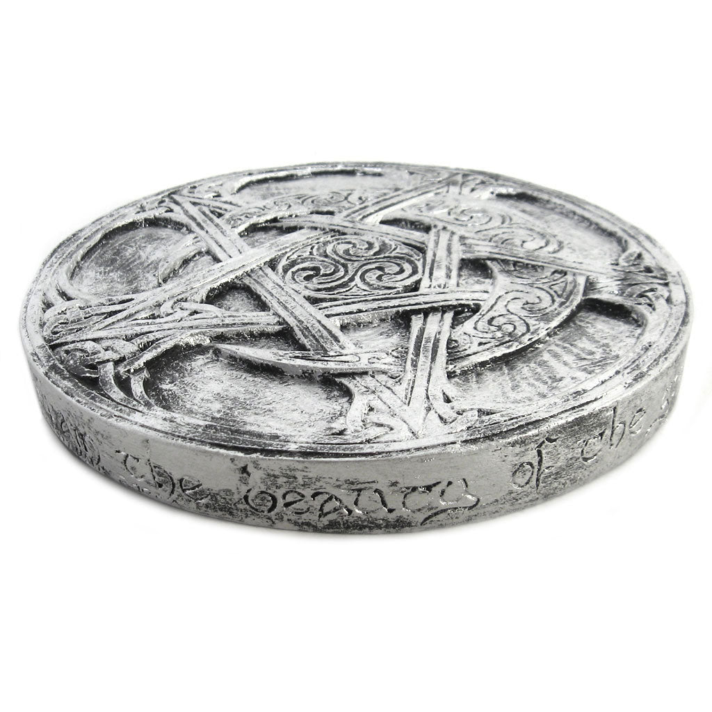 Dryad Design Moon Pentacle Plaque (Silver Color) – Grove and Grotto