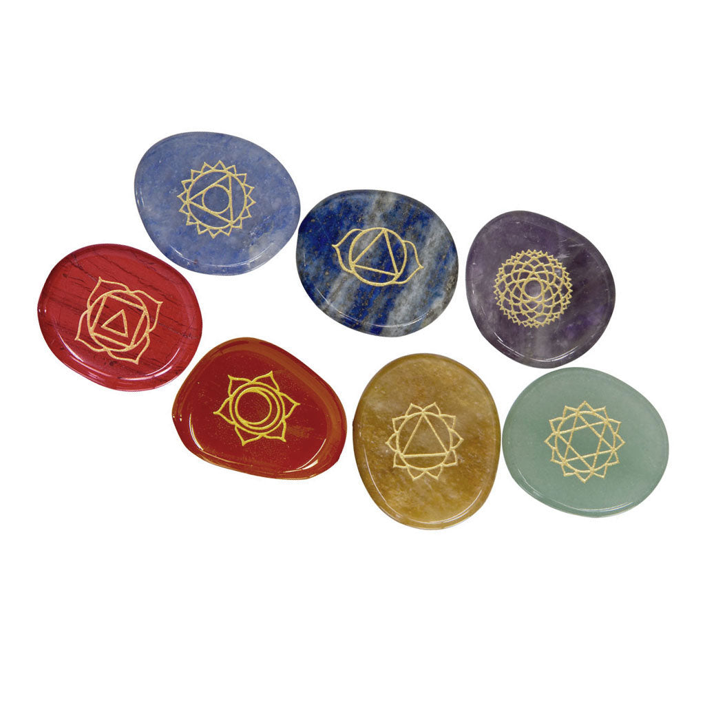 Engraved Chakra Stone Set (Boxed) – Grove and Grotto