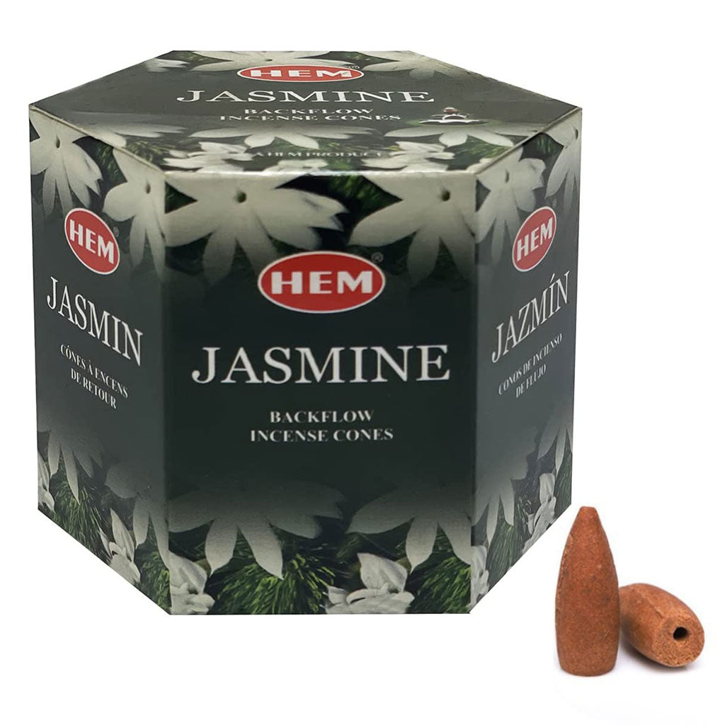 HEM Backflow Incense Cones - Jasmine – Grove and Grotto