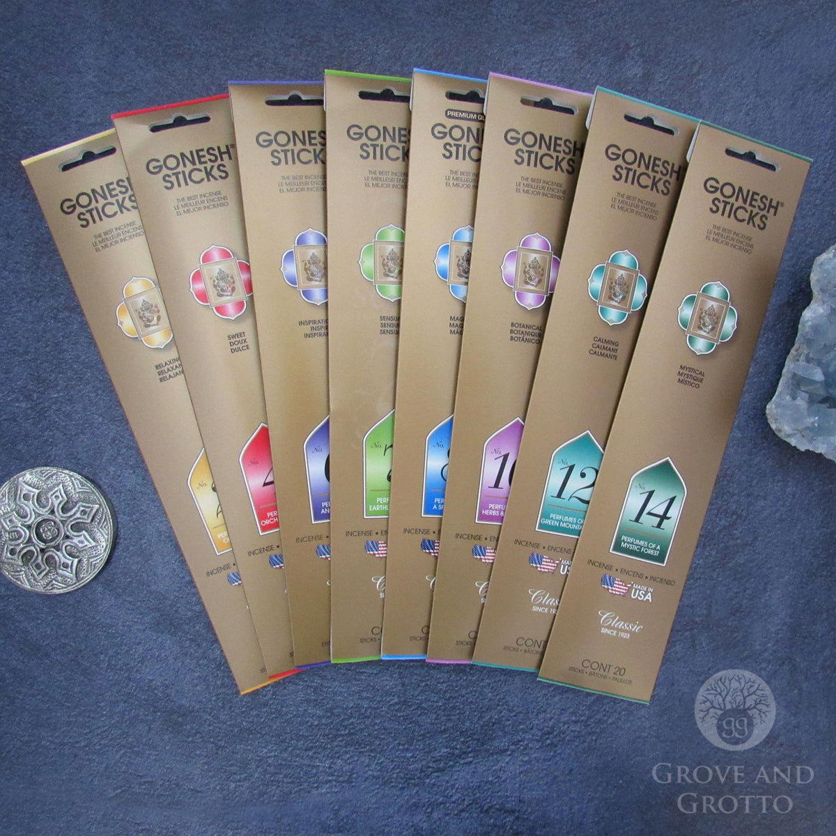 Gonesh Classic Incense Sticks (Package of 20) - #12 Green Mountains ...