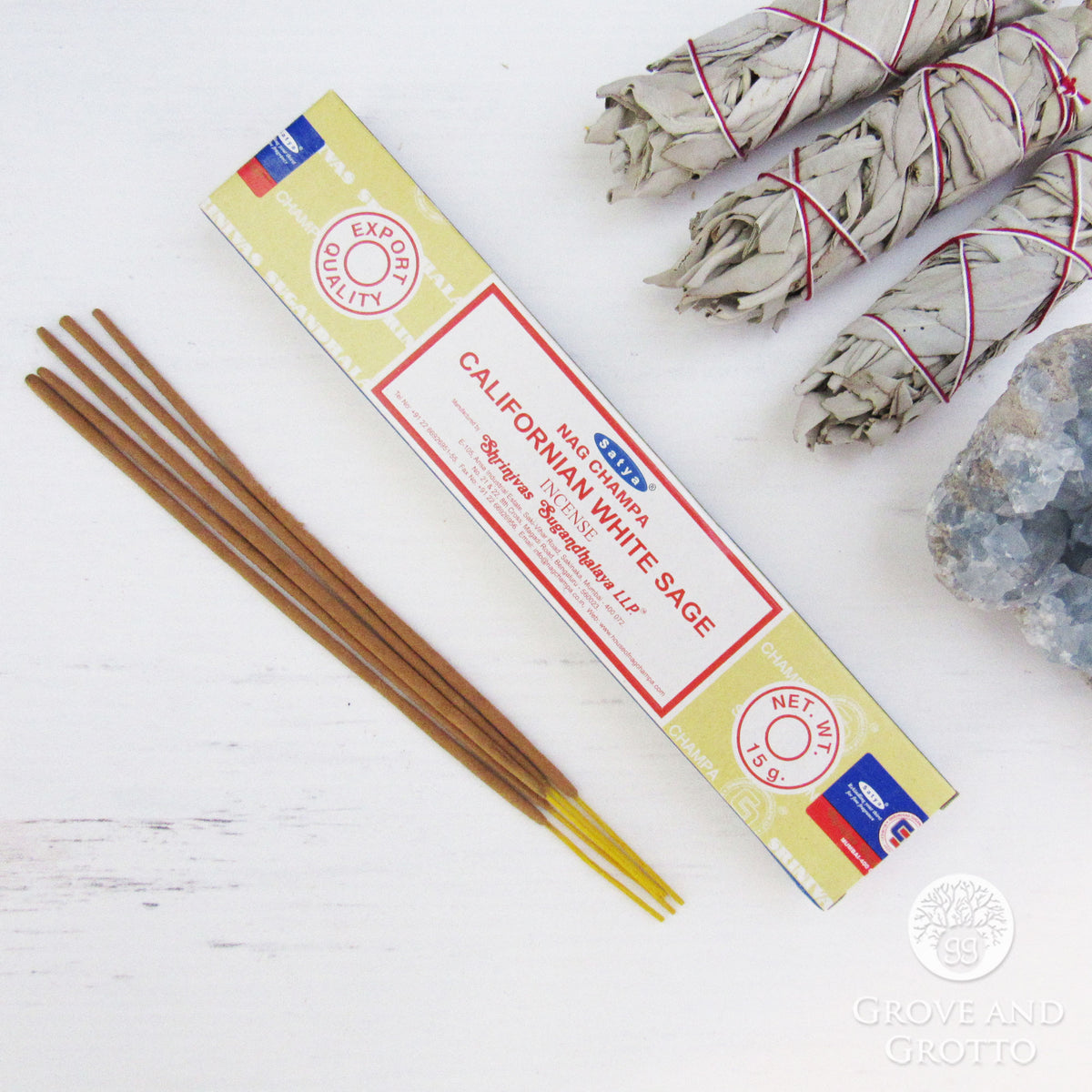 Californian White Sage Incense Sticks (15 g) by Satya – Grove and Grotto