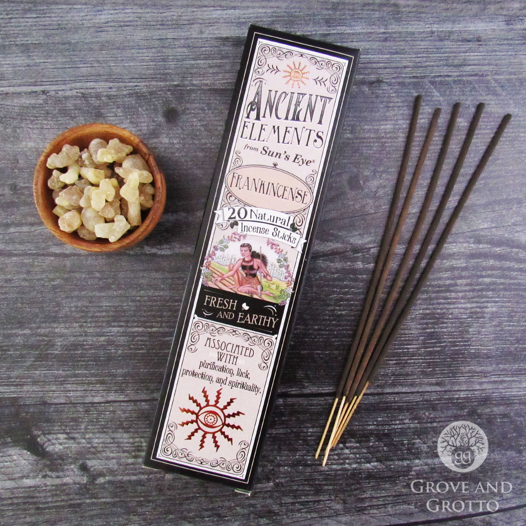 Ancient Elements Incense by Sun's Eye - Frankincense – Grove and Grotto