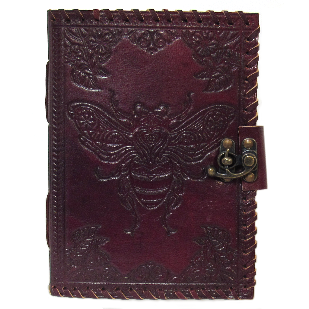 Small Leather Journal with Stone (Lapis Lazuli) – Grove and Grotto