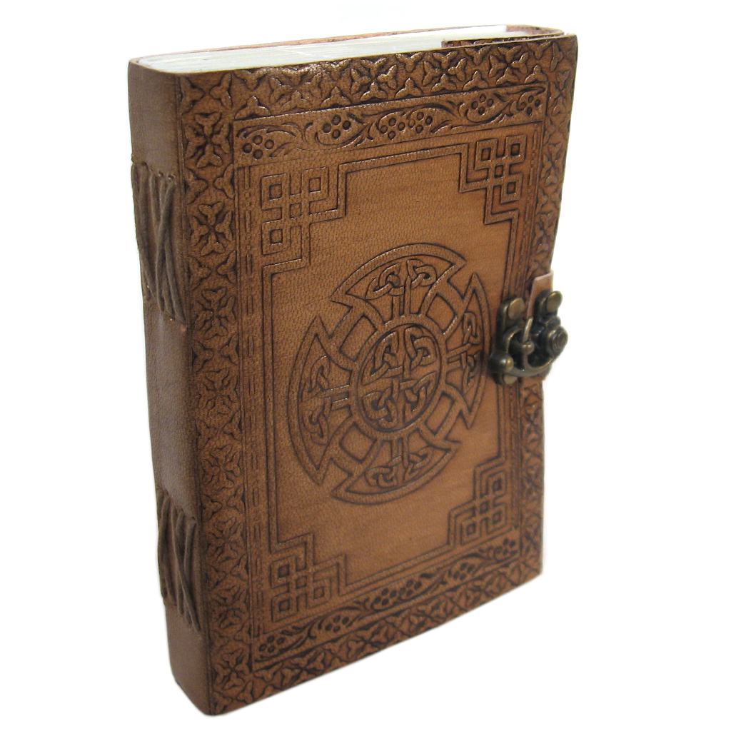 Celtic Cross Leather Journal with Latch – Grove and Grotto