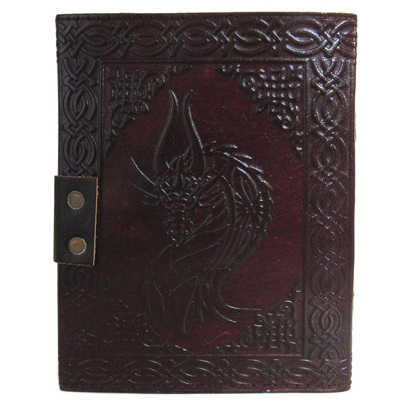 Celtic Dragon Leather Journal with Latch – Grove and Grotto