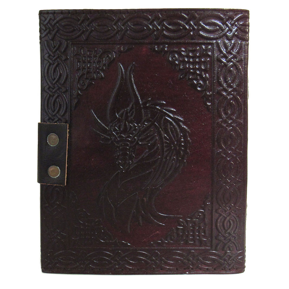 Celtic Dragon Leather Journal with Latch – Grove and Grotto