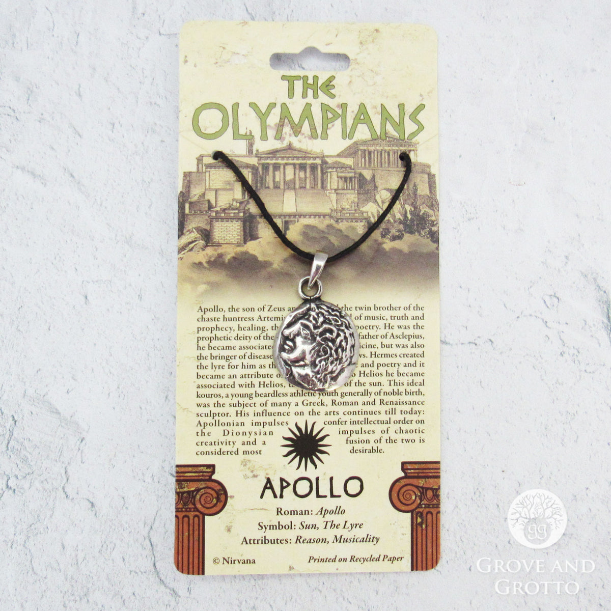 Apollo Olympian Pendant – Grove and Grotto