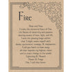 Fire Evocation Parchment Poster (8.5" x 11") – Grove and Grotto