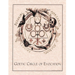 Goetic Circle of Evocation Parchment Poster (8.5" x 11") – Grove and Grotto