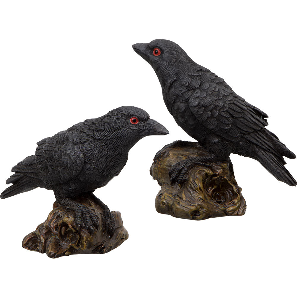 Raven Figurines (Set of 2) – Grove and Grotto