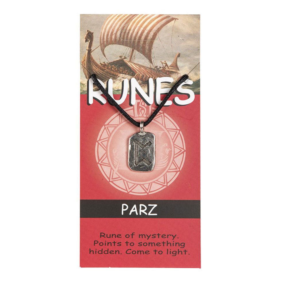 Parz (Mystery) Rune Pendant – Grove and Grotto