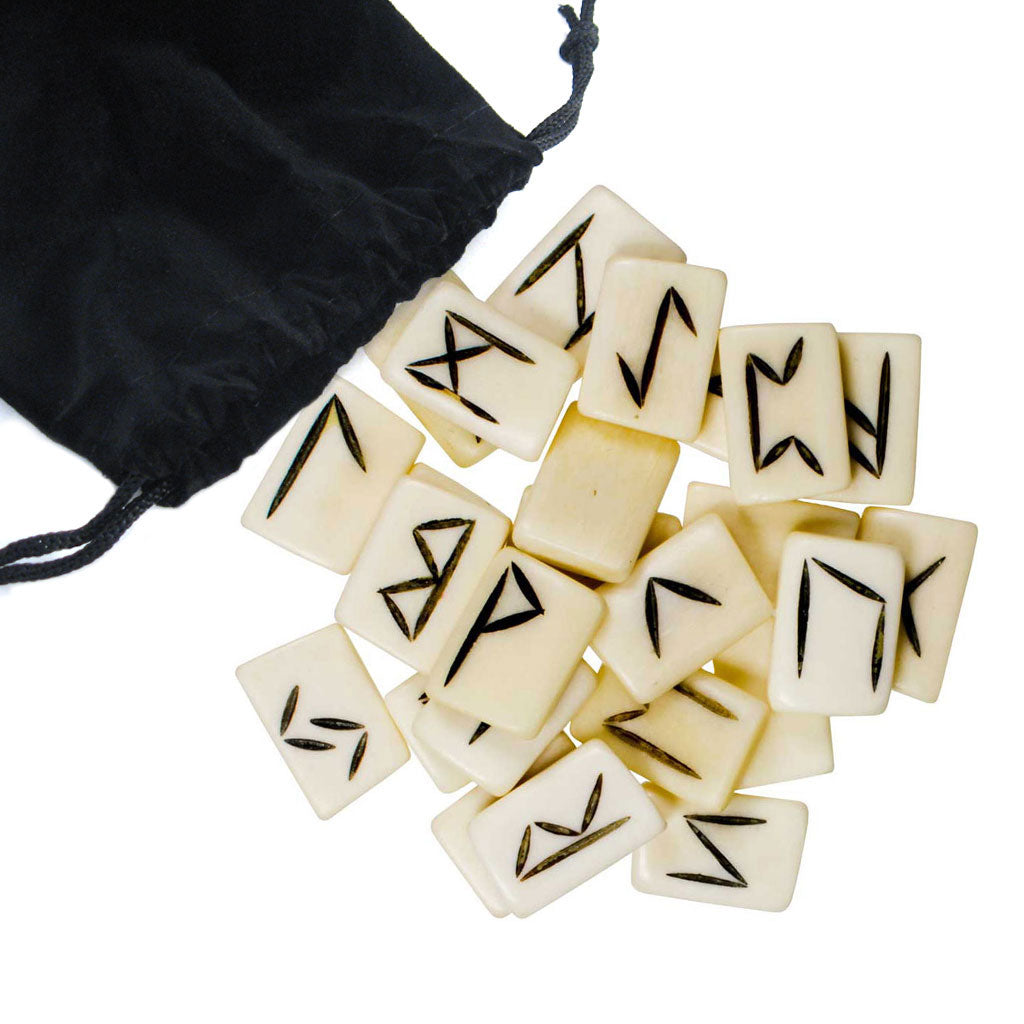 White Bone Rune Set – Grove and Grotto