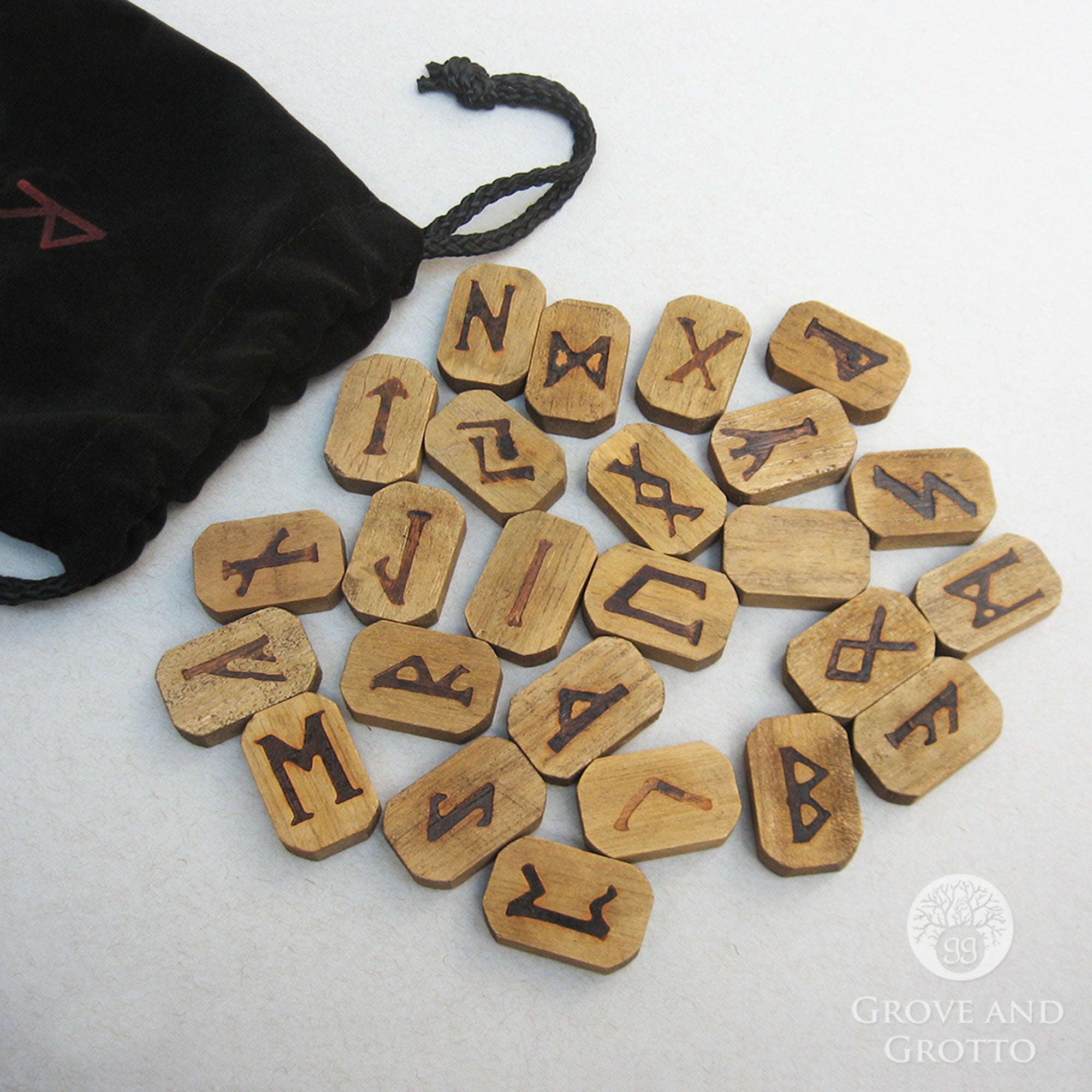 Wooden Rune Set (Standard Edition) – Grove and Grotto