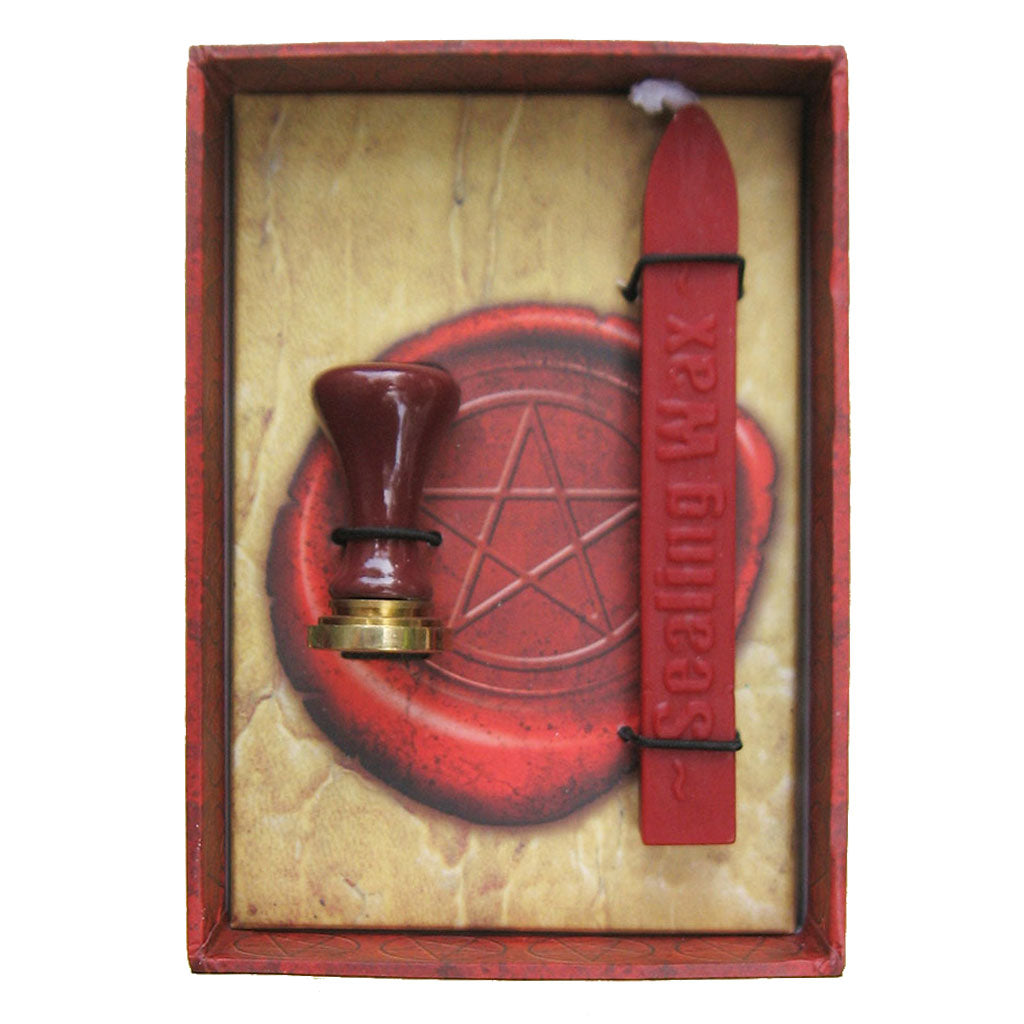 Magic Sealing Wax Kit (Red with Pentagram Stamp) – Grove and Grotto