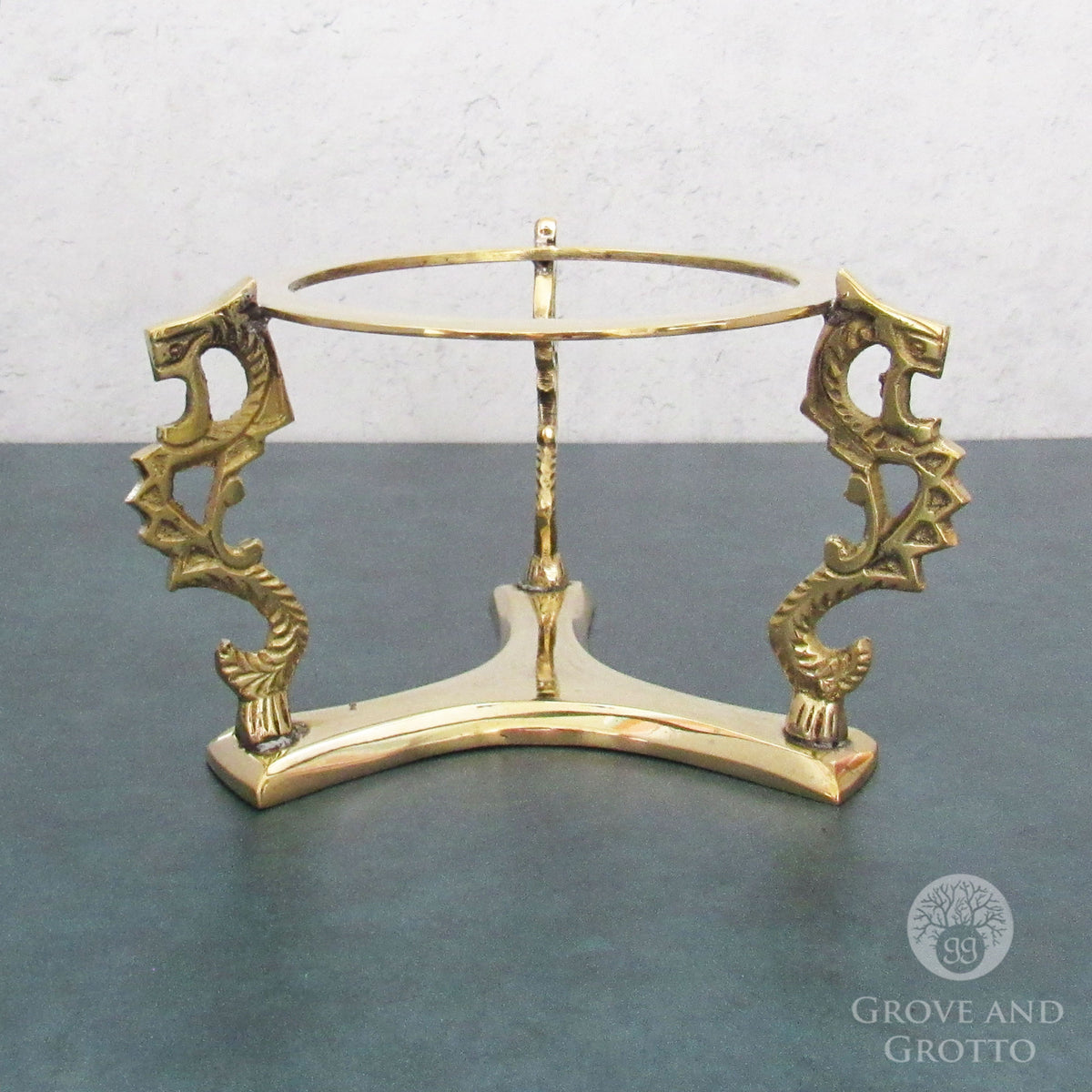 Brass Dragon Tripod Stand – Grove and Grotto