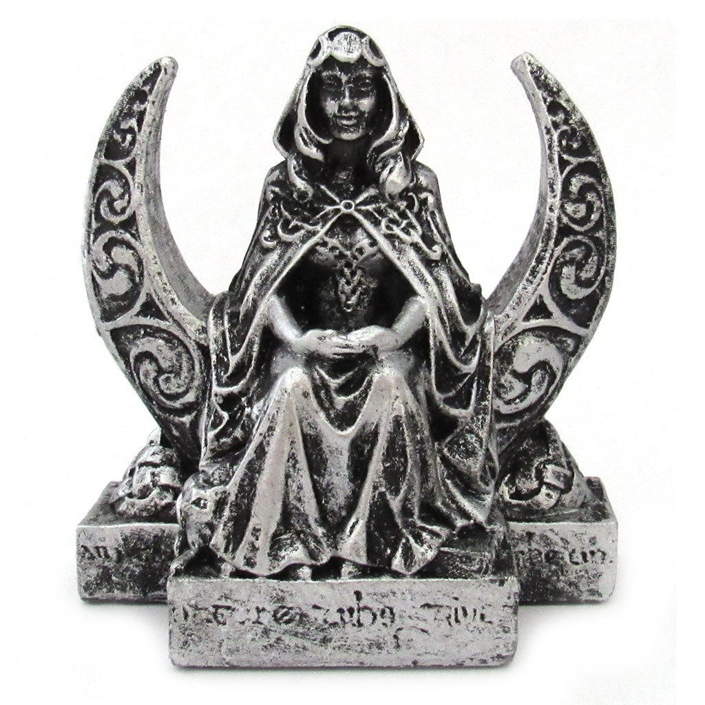 Moon Goddess Statue (Silver Color) – Grove and Grotto