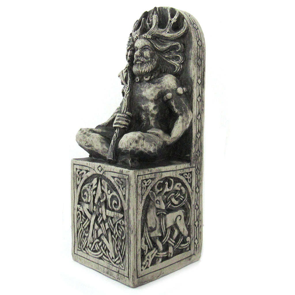 Seated God Statue by Dryad Design (Stone Color) – Grove and Grotto