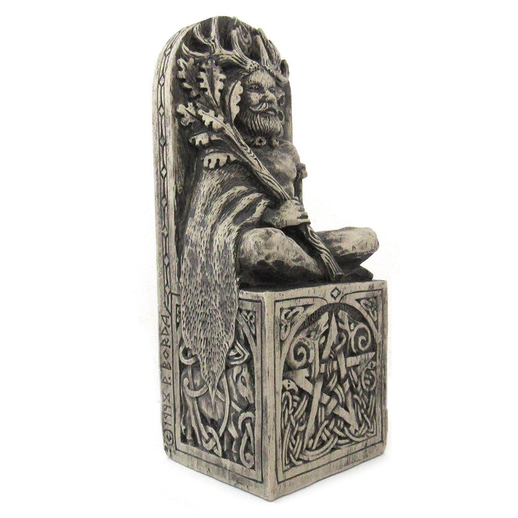 Seated God Statue by Dryad Design (Stone Color) – Grove and Grotto