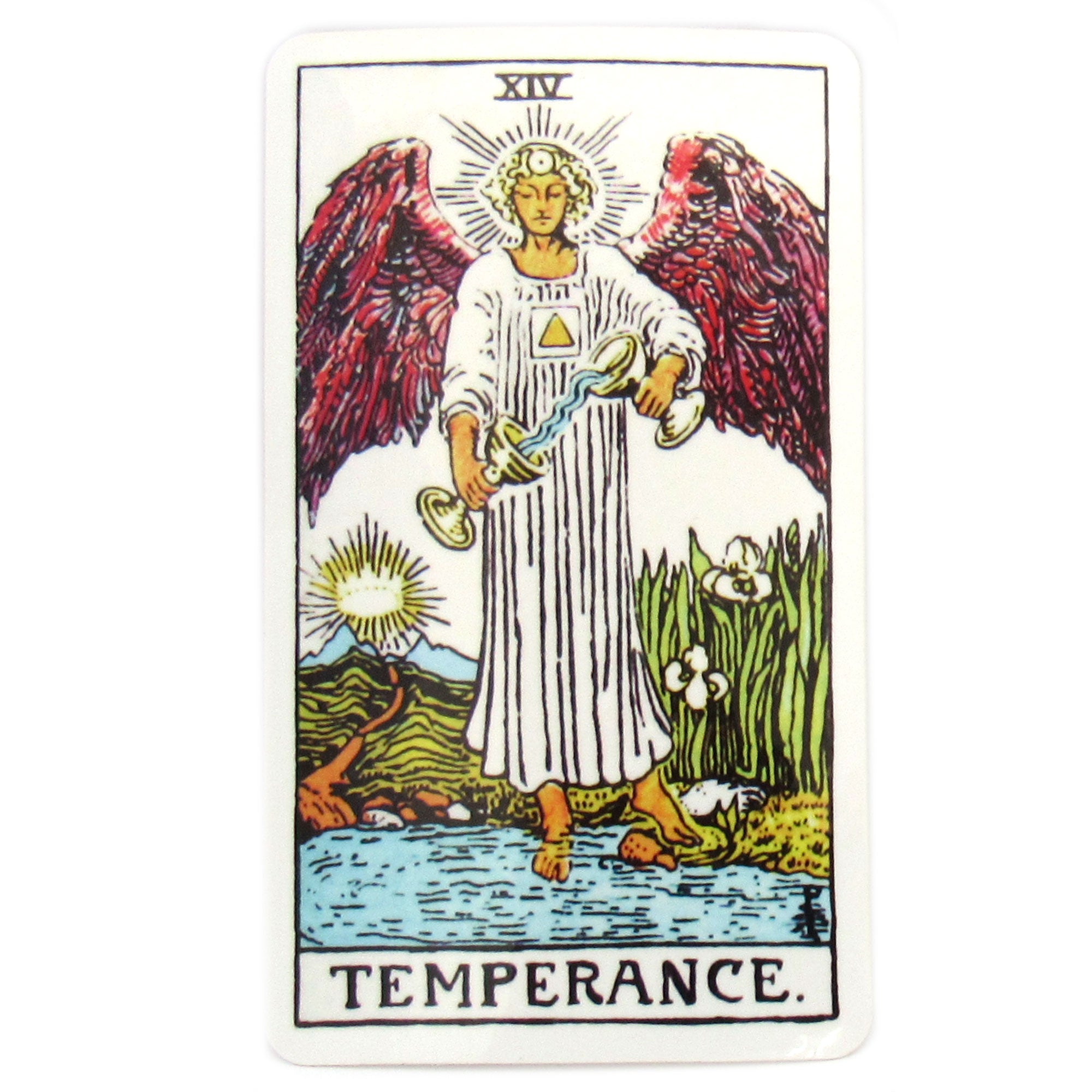 Temperance Tarot Sticker (Large) – Grove and Grotto