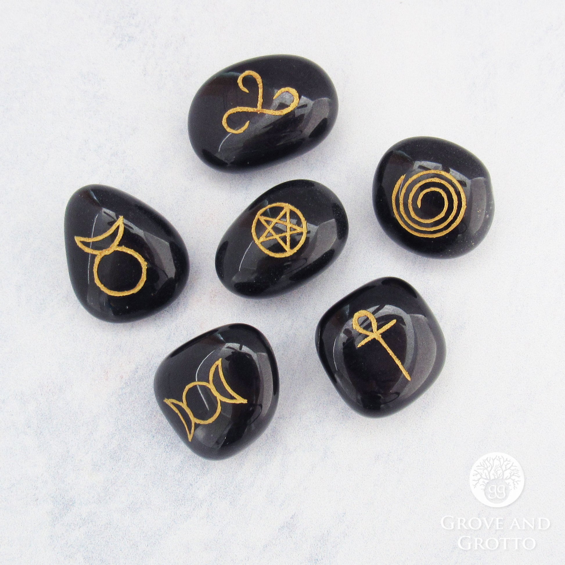 Pagan Symbol Stones (Set of 6) – Grove and Grotto